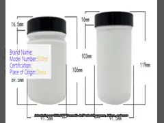 500ml PP Cosmetic Jar Customized Shampoo Jar with Srew Cap