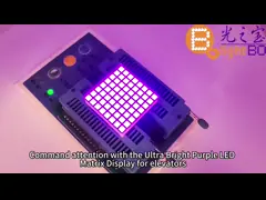 Pantalla de matriz LED morada ultrabrillante para ascensores