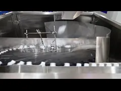 Dairy product white small bottle inspection