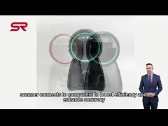 Escáner de código de barras de escritorio de 20-100 mm de ancho con resolución de 10 mil y velocidad de escaneo de 200 / segundo