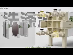 Cleaning demonstration of plate and frame filter press