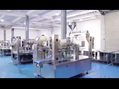 China Automatic Rotary Packing Machine Weighing Machine with PLC Control and Stainless Steel Construction for 40-70bags/min Premade Bag Packaging for sale