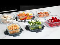 China Stain Resistant Borosilicate Glass Food Container with Vented Cool Lock PP Lid and Temperature Resistance (-40℃-560℃) for sale