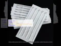 Custom-Shaped Stainless Steel Tattoo Needles for Artistic Precision