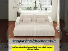China Modular Sectional Velvet Compressed Sofa Sleeper 2 Seater for sale