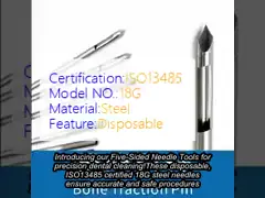 Five-Sided Needle Tools for Precision Dental Cleaning Procedures