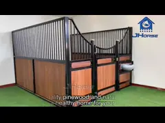 Modular Custom Horse Stalls Steel Q235 Q235B And Wood Materials Weatherproof
