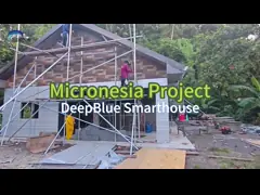 China Affordable Prefab House Villa Light Steel Frame House With PVC Sliding Windows for sale