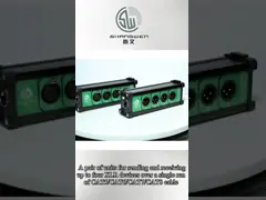 중국 4-Channel Cat 5/6 Ethernet XLR Aluminum Ethernet Converter DMX RJ45  to 4 6.35 Combo Connectors Cable Audio Adaptor Extender Box 판매용