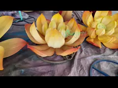 China Customizable 100CM Outdoor Artificial Lotus LED Lantern with 2700K-6000K Color Temperature for Festival Displays for sale