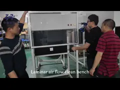 China AC 220V 800W Laminar Clean Bench Vertical Air Flow Workbench Low Noise for sale