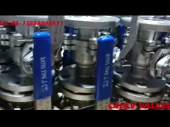 China PN16 High Mounting Pad 2PC Full Port Ball Valve DN50 CF8 Floating Valve for sale