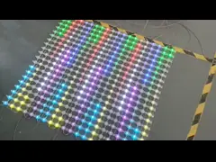 China P62.5 RGB Led Net Display Screen SMD5050 Mesh Curtain Led Screen Flexible Led Curtain Pixel Lights for Outdoor Building Facade for sale