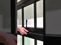 China Checkered Design Aluminum Fold Up Windows Seamless Connection Heat Insulation for sale