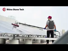 China Double-Head Solar Panel Cleaning Brush Photovoltaic Cleaning Equipment Tool Electric Rotating Disc Brush RHINO700-EH2 for sale