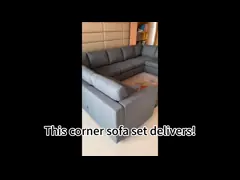 China Reinforced Microfiber Corner U Shaped Sectional Modular Couches Furniture for sale