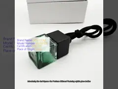 8ml Square Car Perfume Aromatherapy Essential Oil Diffuser Vent Perfumes Bottles