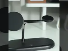 T256 Caricabatterie wireless all-in-one con luce notturna di compatibilità universale 1W e indicatore LED Sì