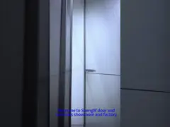 Aluminum with double glass door