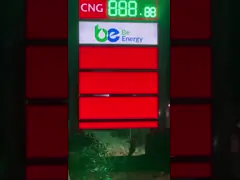 China Red / Green / Yellow 4 Digit 7 Segment Displays Wireless Digital Sign For Gas Station for sale