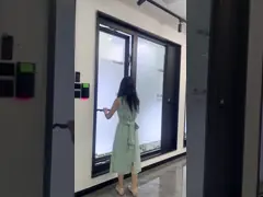 China Double Glazed Aluminium Casement Windows Simple Design Space Saving for sale