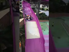 China Custom Design Fiberglass Pool Slide with 5-12m Height and 280/360 Players/Hour Capacity for Amusement Parks for sale