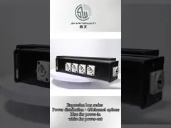 China 6-Port PowerCON Audio Distribution Output Box Screw-In Installation Aluminum Construction for sale