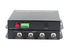 China 4 Channel HD-Video over Optical Fiber Transmitter and Receiver with Transmission technology for sale