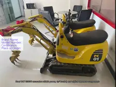 Used Komatsu PC01 Micro Crawler Excavator for Digging Small Farm Buildings in Excellent Condition (90% New) - Free Shipping