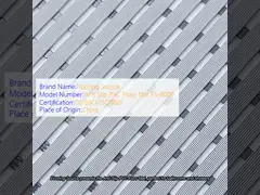 PVC Anti Slip Floor Mat 45x75cm 6mm Thick for Shower Bathroom