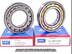 SKF NJ209EC  Single Row Cylindrical Roller Bearing for Harsh Environments  Speed of grease lubrication 6300 R/MIN