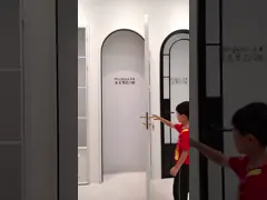 China 6063-T5 Aluminum Interior Doors Study Room Aluminum Glass Swing Door Modern Design for sale