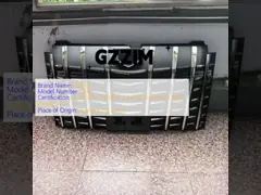 China Modified Car Front Bumper Grille Auto Grille Auto Parts Car Grille ABS Plastic Black Gold Version Front Grille for Alphard 2018 for sale