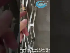 China ISO 9001 ASTM E2016 Decorative Aluminum Expanded Wire Mesh for Ventilation and Custom Applications for sale