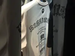 Cotton Plain Custom Men'S T Shirts Oversized Short Sleeve Sew Stitch Logo