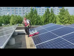 China Plug In Double Disc Solar Panel Rotating Brush Double Disc Solar Pv Module Cleaning 3.6M for sale