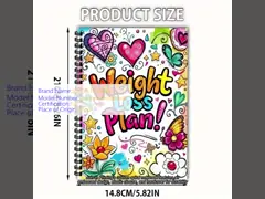 Standard Size Spiral Hardcover Notebook with Embossed Design Technique and Elastic Band Closure