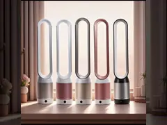 China 110V 60Hz Bladeless Purifier Tower Fan Circulating Silent Fan With 1.7m Length Wire for sale