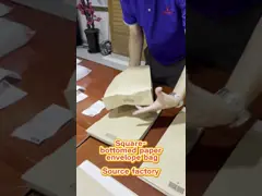 China 15x20cm Square Bottom Paper Bag Sturdy Eco Friendly Shipping Envelopes for sale