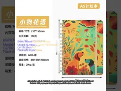 Artistic Style Feature and 100 Pages Custom Journal Notebook for Business