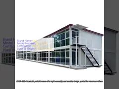 20ft Detachable Room Prefab House Assembly Modular Box Container House for School Buildings