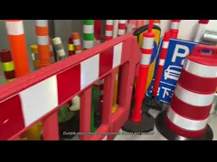 China 195cm Length 11.5kgs Weight Durable Material Road Barrier Plastic Traffic Barrier for Road Safety for sale