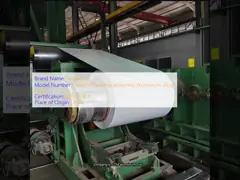 Aluminum Alloy 5754 Aluminum Coil (1.5mm, White Polyester Finish) for Cabinet Panels
