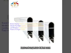 China Outdoor Sunshade Canopy Accessories Polished French Style sunshade  Aluminum Flat Tube for sale