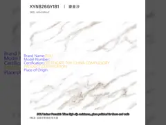 High Slip Resistance Indoor Porcelain Tiles Glaze Polished Surface Suitable for Bathroom Floor and Wall