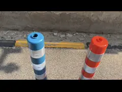 China Recycle Material PU Traffic Safety Post with 1.2kg Weight for Road Construction Warning Bollard for sale