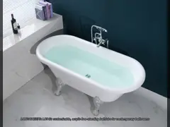 China Oval Freestanding Bathroom Solid Surface Acrylic Free Standing Bathtub for Wholesale for sale