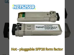 China Hot-swappable 25G SFP28 SR-transceiver met 850nm golflengte voor 4G 3G GSM-netwerken Te koop