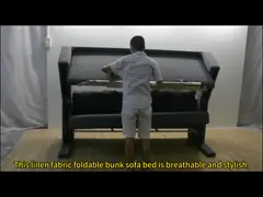 B981 3-Seater Fabric Sofa For Living Room Convertible Sleeping Sofa Bunk Bed