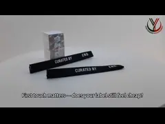 Garments Use Polyester Webbing Straps Printed With White Silicone Logo